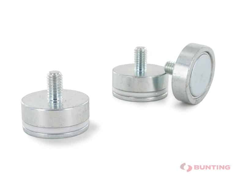 Pot Magnet with Threaded Stud | e-Magnets