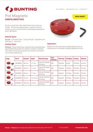 Ferrite Pot Magnets | e-Magnets